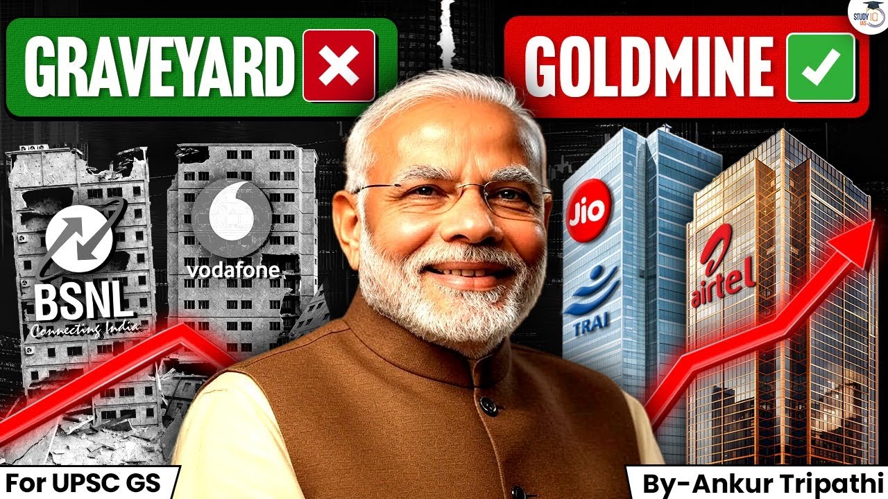 How Telecom Sector is becoming India’s Goldmine? | UPSC GS3 | StudyIQ ...
