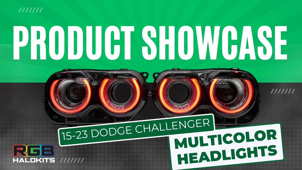 (15-23) Dodge Challenger Multicolor Headlights - YouTube
