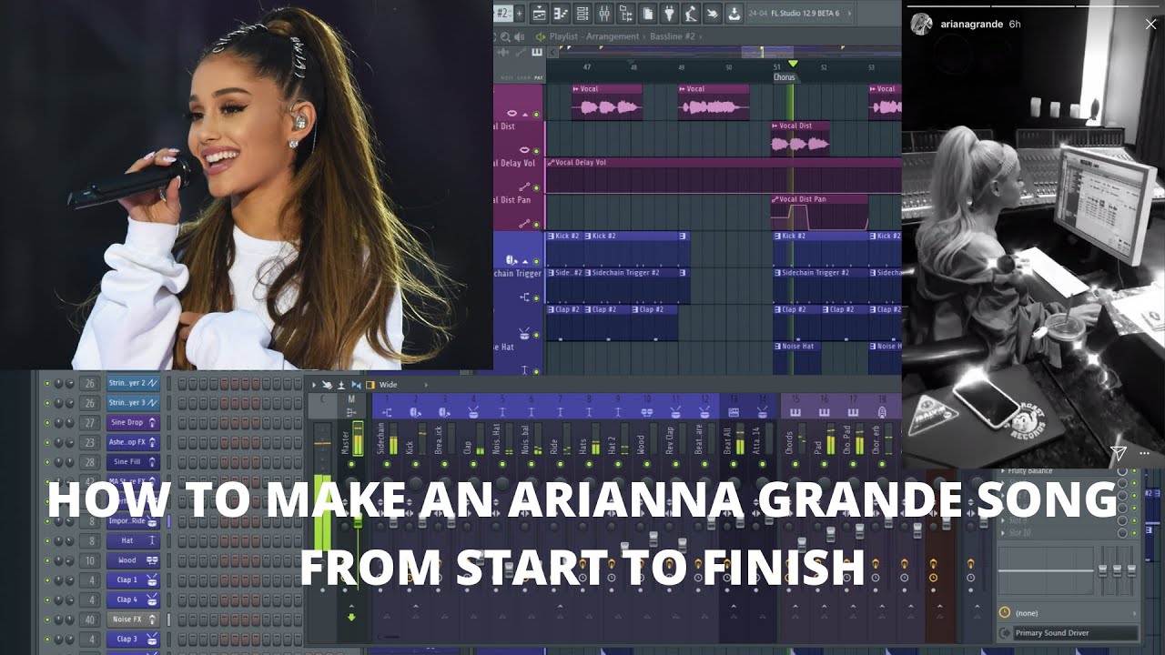 HOW TO MAKE A BEAT FOR ARIANNA GRANDE & DUA LIPA FROM SCRATCH FL STUDIO ...