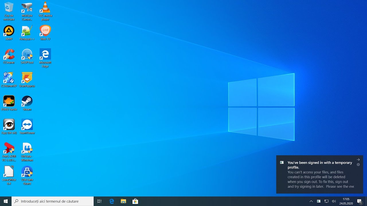 Retrieving the correct user account profile (temporary login) on ...