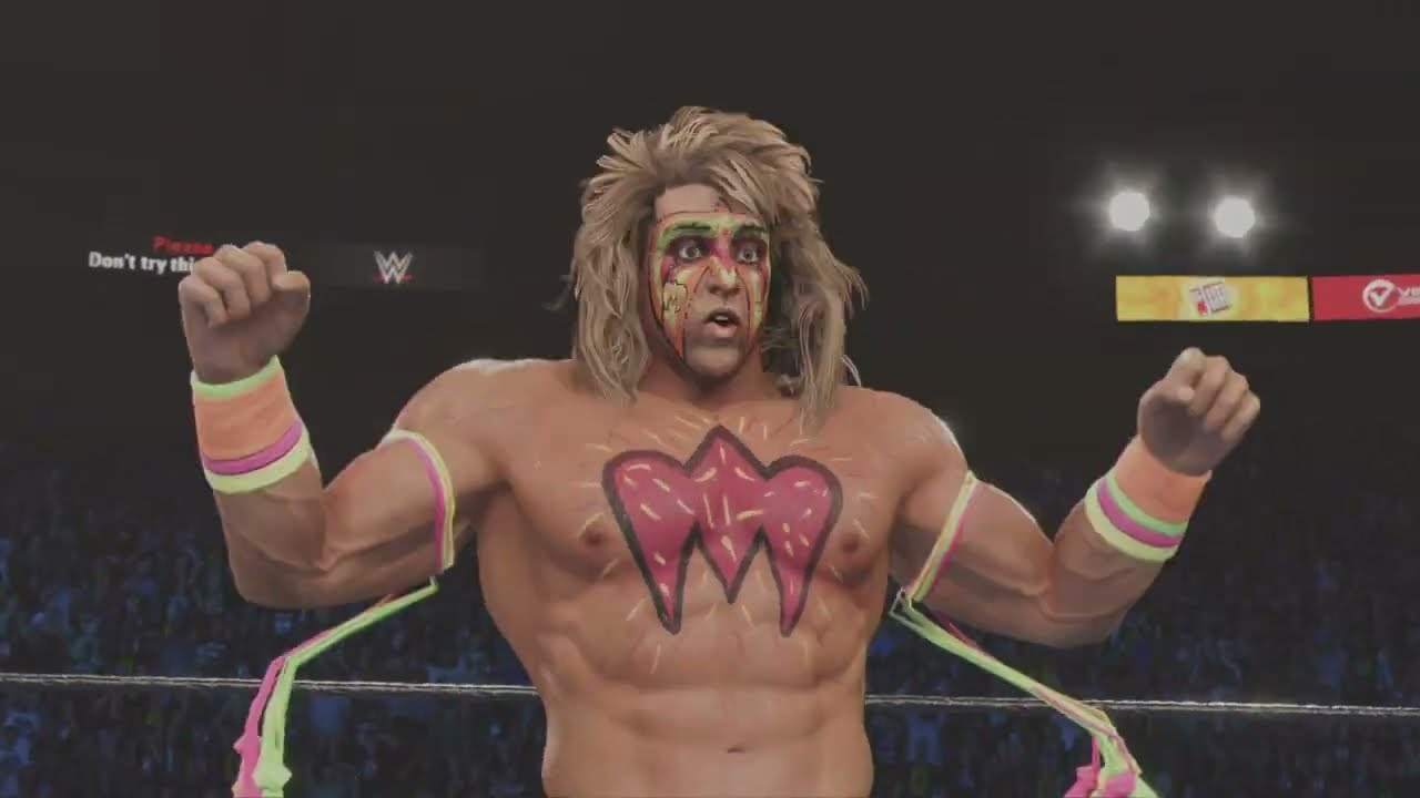WWE 2K24 ULTIMATE WARRIOR VS RANDY SAVAGE FOR A BELT - YouTube