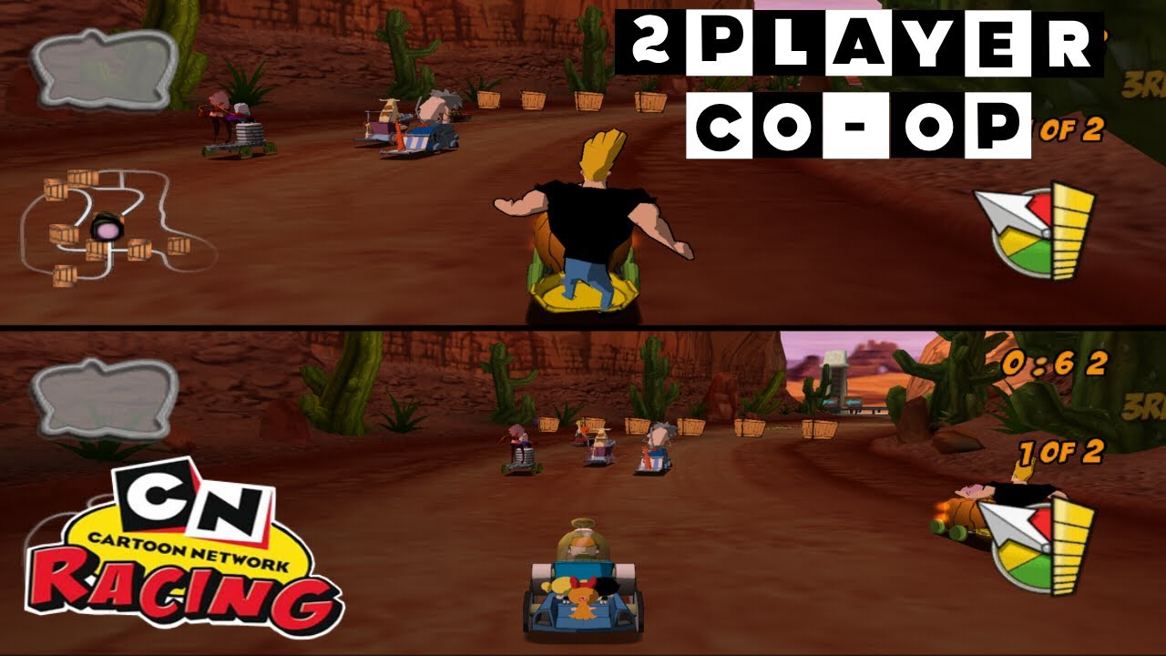 Cartoon Network Racing (2006) 2-Player Co-Op & vs PS2 Gameplay HD - YouTube