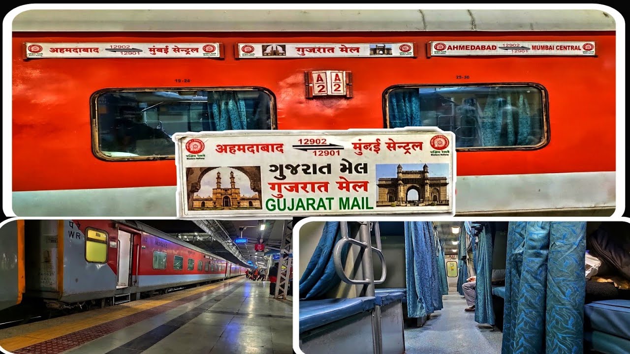 FULL JOURNEY IN PRESTIGIOUS 12901GUJARAT MAIL प्रतिष्ठित 12901गुजरात ...