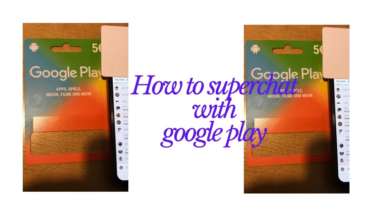 #How to #superchat with #Google play card - YouTube