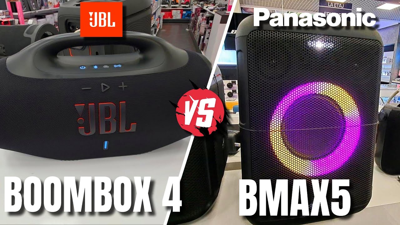 🔥JBL BOOMBOX 4 VS PANASONIC BMAX5 FIRST Sound Comparison on YOUTUBE🔥 ...