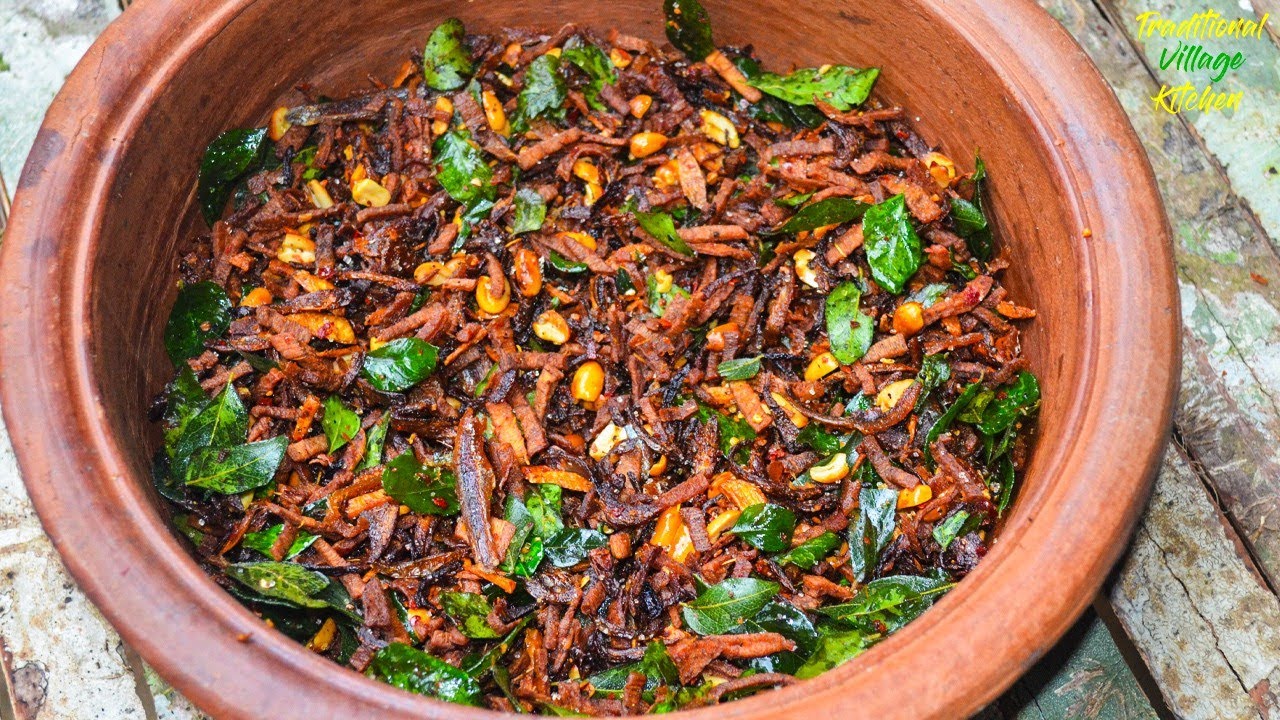 සතියක් වුනත් කල් තියන් කන්න පුලුවන් සුපිරි කොහිළ අල බැදුම | Lasia ...