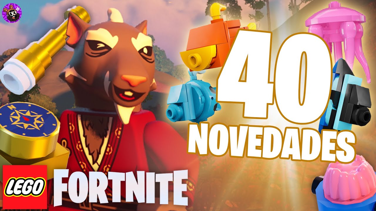 40 NOVEDADES en la MAYOR ACTUALIZACIÓN de LEGO FORTNITE [BRÚJULA ...