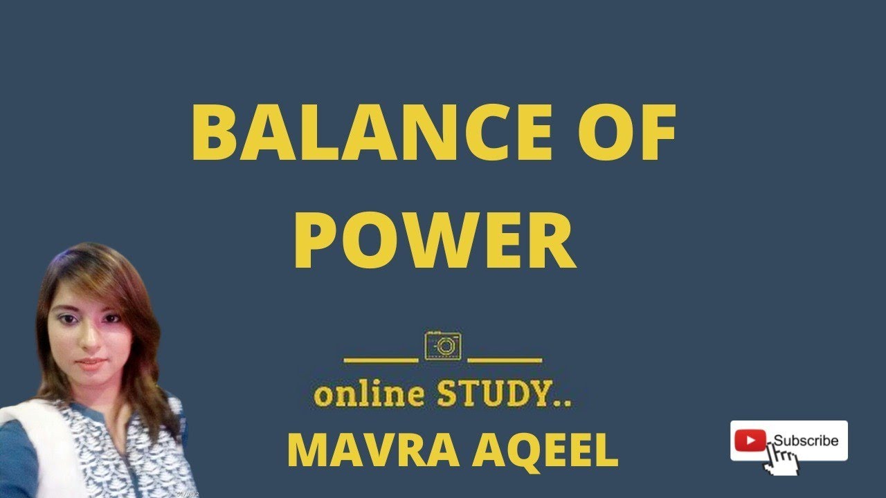 Balance of Power. - YouTube