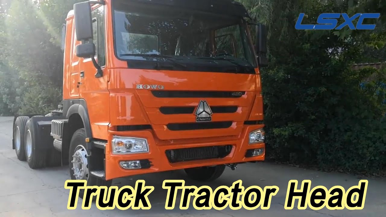 Container Truck Tractor Head 371Hp EURO 2 10 Tires Diesel Engine - YouTube