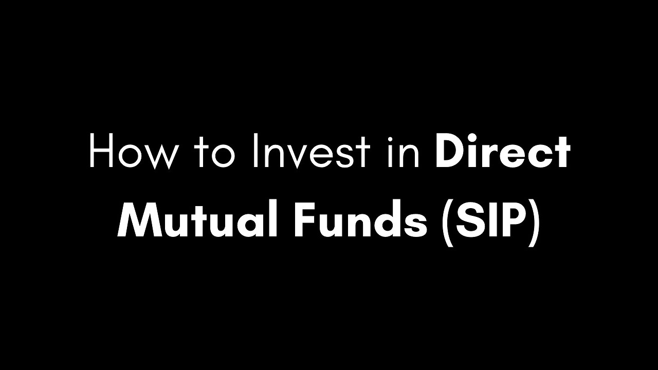 How to invest in Direct Mutual Funds (SIP) | Finvasia - YouTube