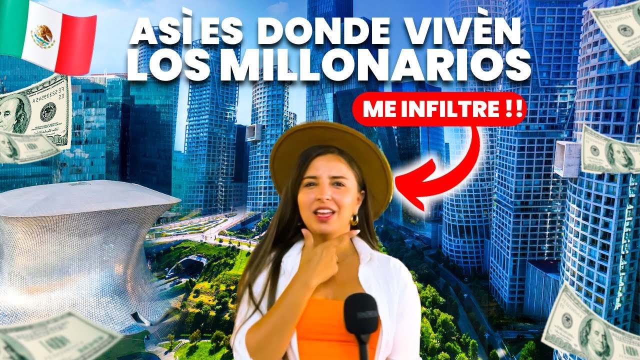 💰asi VIVEN Los MILLONARIOS en MEXICO? 🇲🇽 | Extranjera reacciona| Santa ...