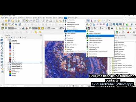 Classification non supervisée d'une image avec QGIS, Google Earth Pro ...