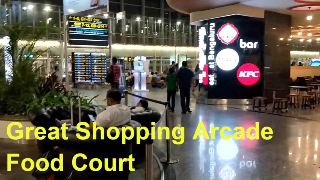 Inside Kempegowda International Airport - Shopping Arcade Check in ...