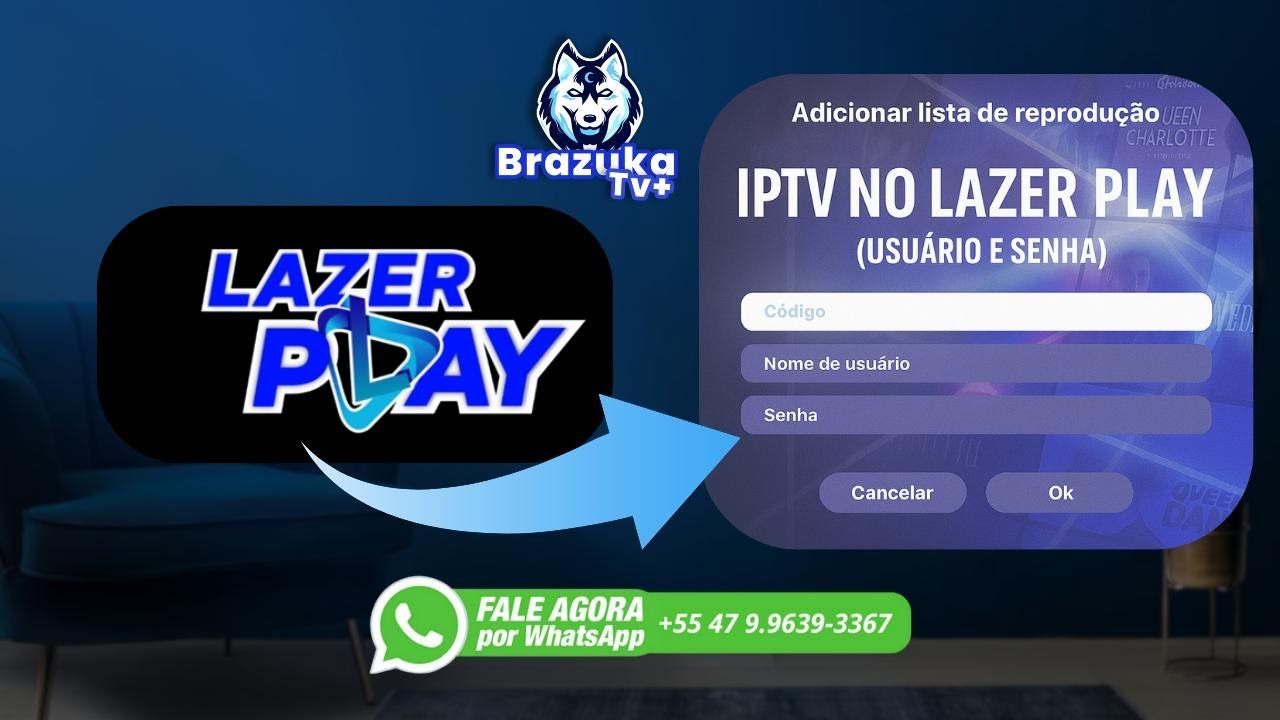Lazer Play: Como Adicionar Sua lista com Código, Usuário e Senha (Novo ...