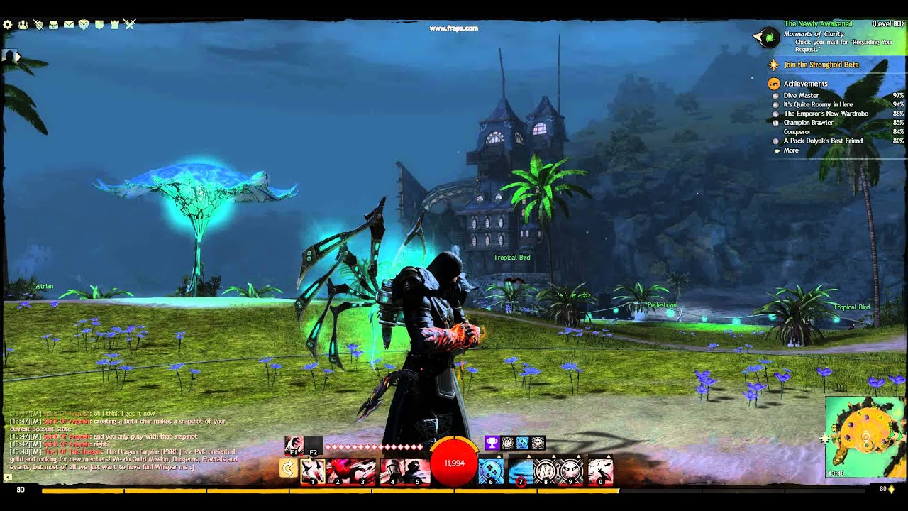 Gw 2: Back item - Dynamic Tempered Spinal Blades (Blue) #3 - YouTube