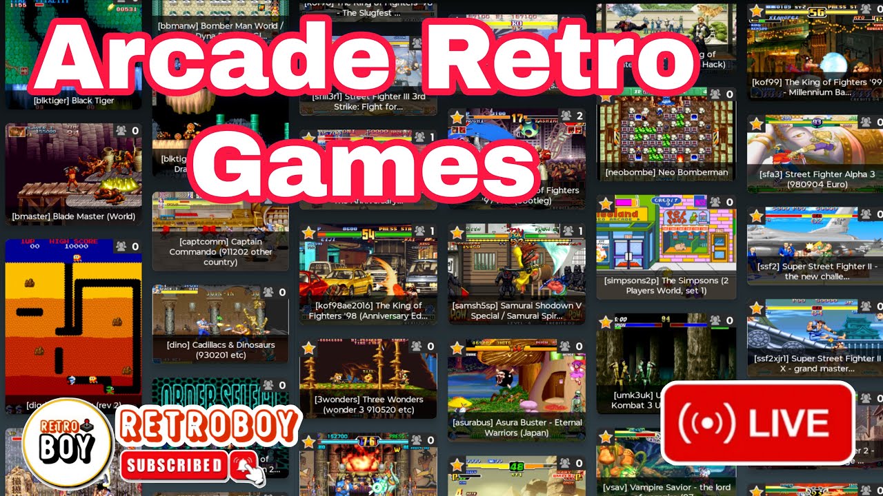 🔴 RetroBoy is live | Play Random Arcade Games - YouTube