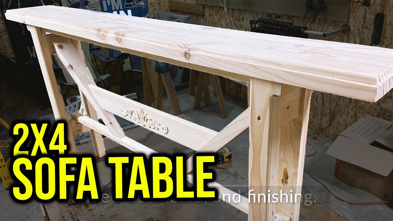 2x4 Sofa Table | Freestyle Design - YouTube