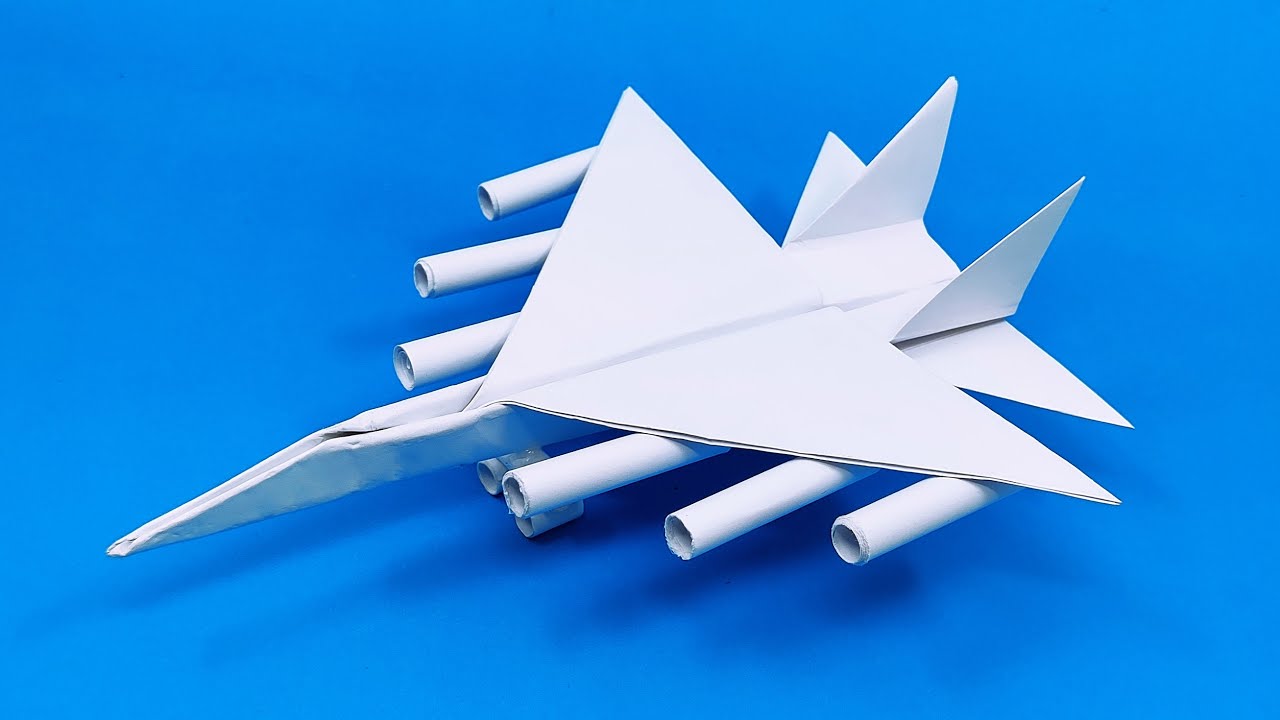 DIY ️ - How To Make A FIGHTER Plane With Rockets From A4 Paper - Paper ...