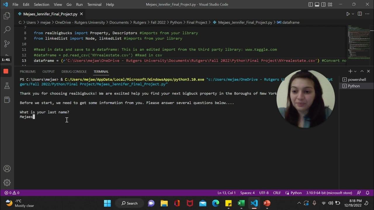 Python Final Project Presentation 12 19 22 - YouTube