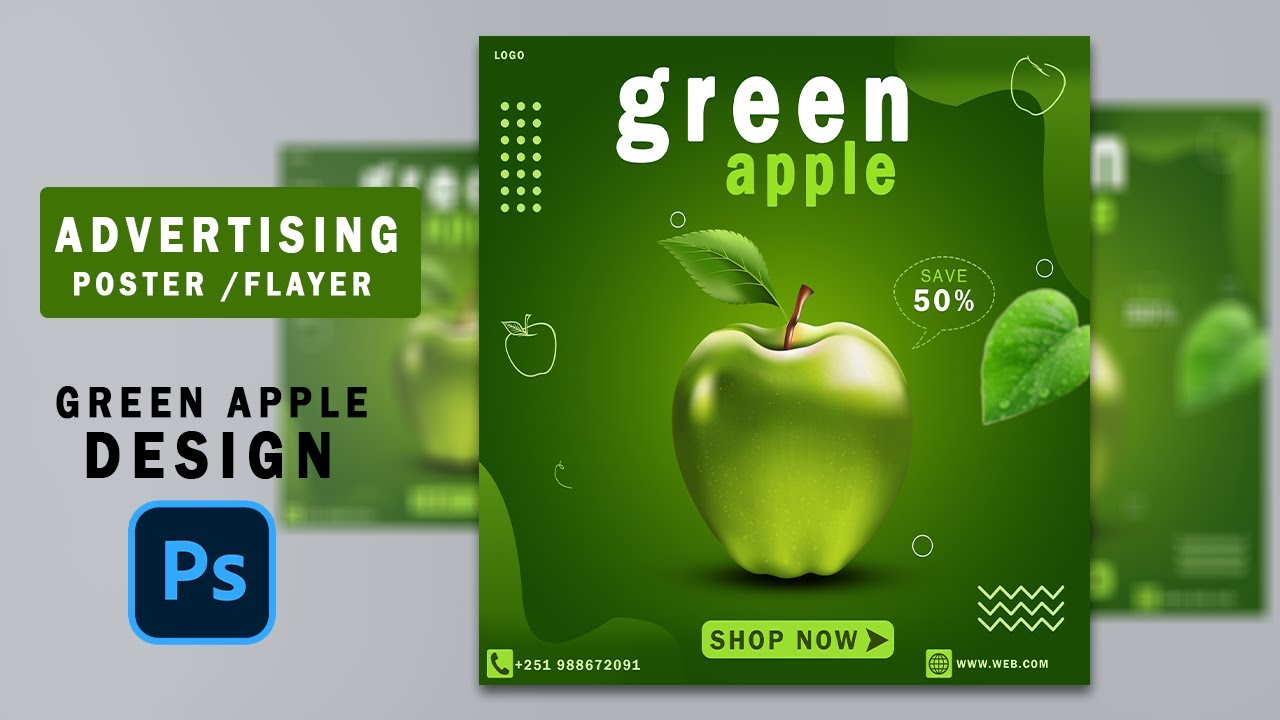 Advertising poster/flayer design tutorial - YouTube