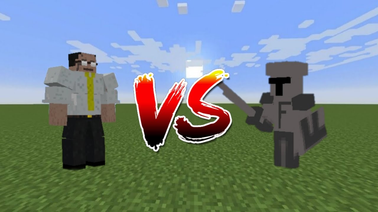 Senator Armstrong vs Forgotten Knight | minecraft Mob battle | - YouTube