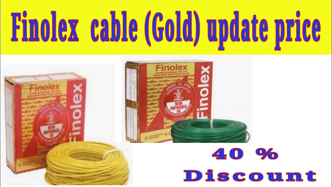 Finolex Gold wire new price/Finolex Gold update rate/ - YouTube