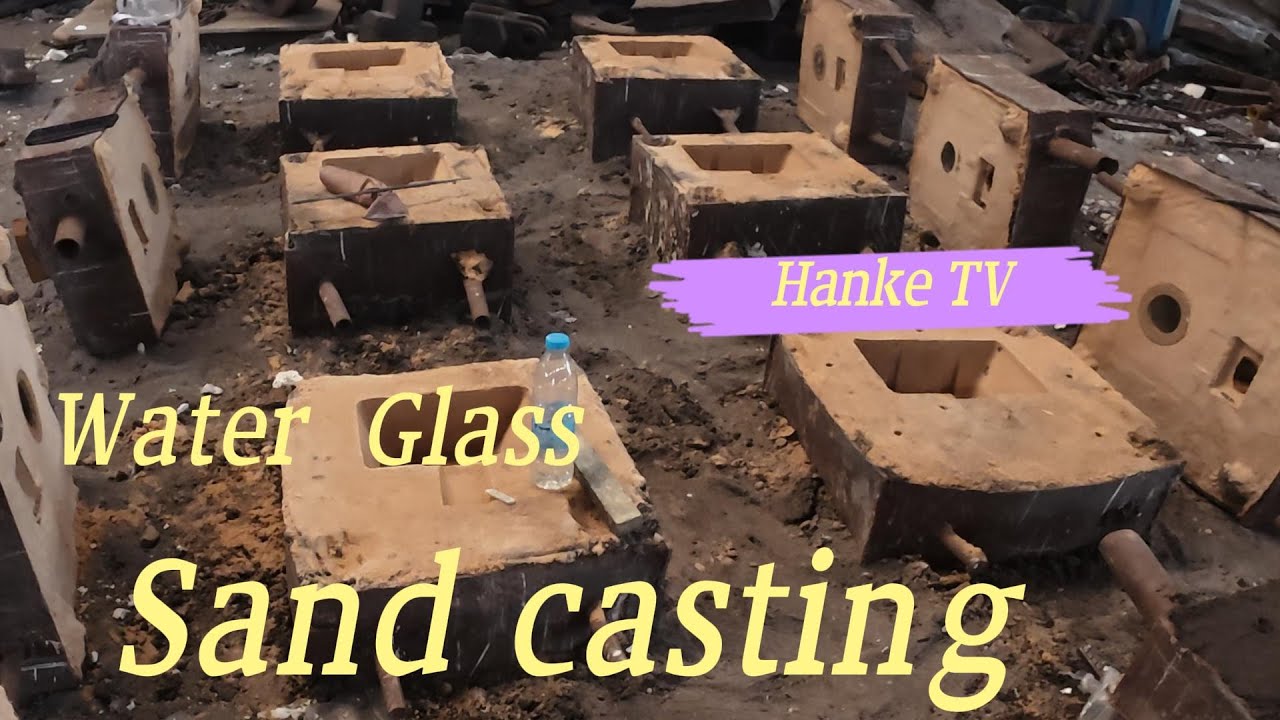 Sand casting of water glass #casting #sandcasting #waterglass - YouTube