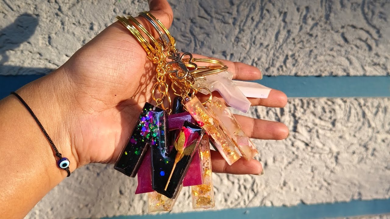 resin keychain tutorial || how we prepare our order - YouTube