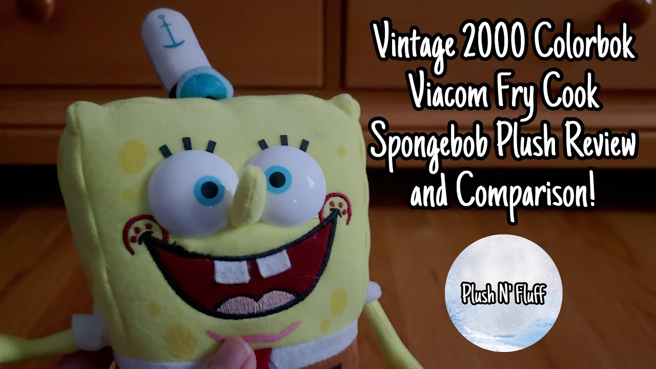 Vintage 2000 Colorbok Viacom Fry Cook Spongebob Plush Review and ...