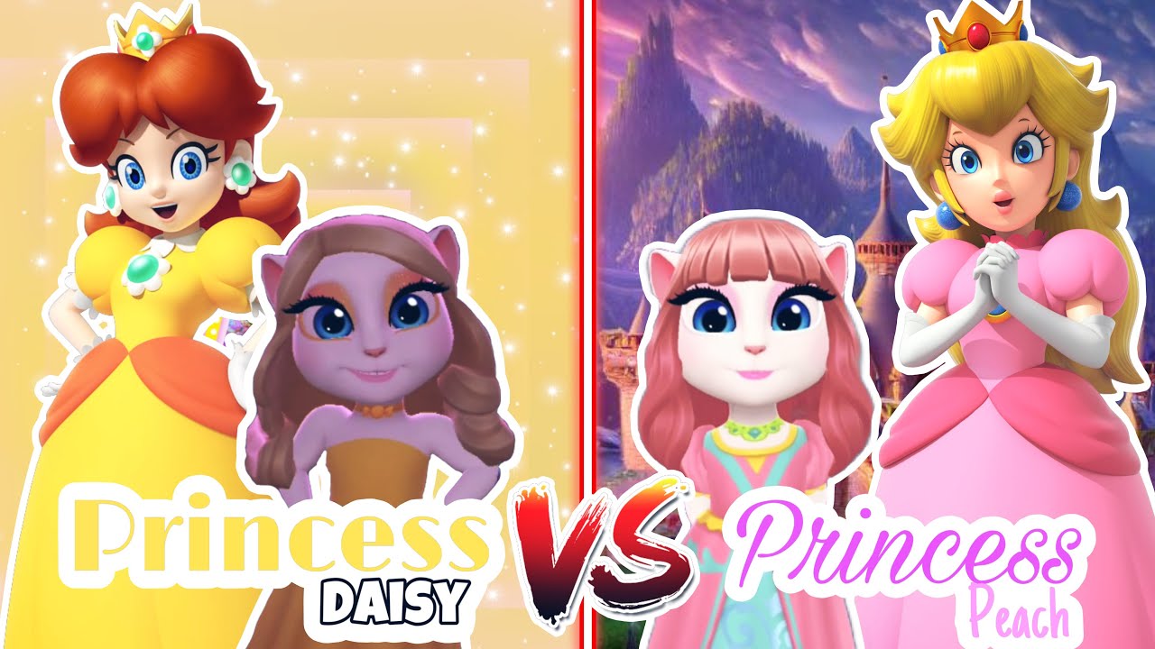 My Talking Angelam 2 😘 || Princess Daisy vS Princess Peach || Cosplay ...