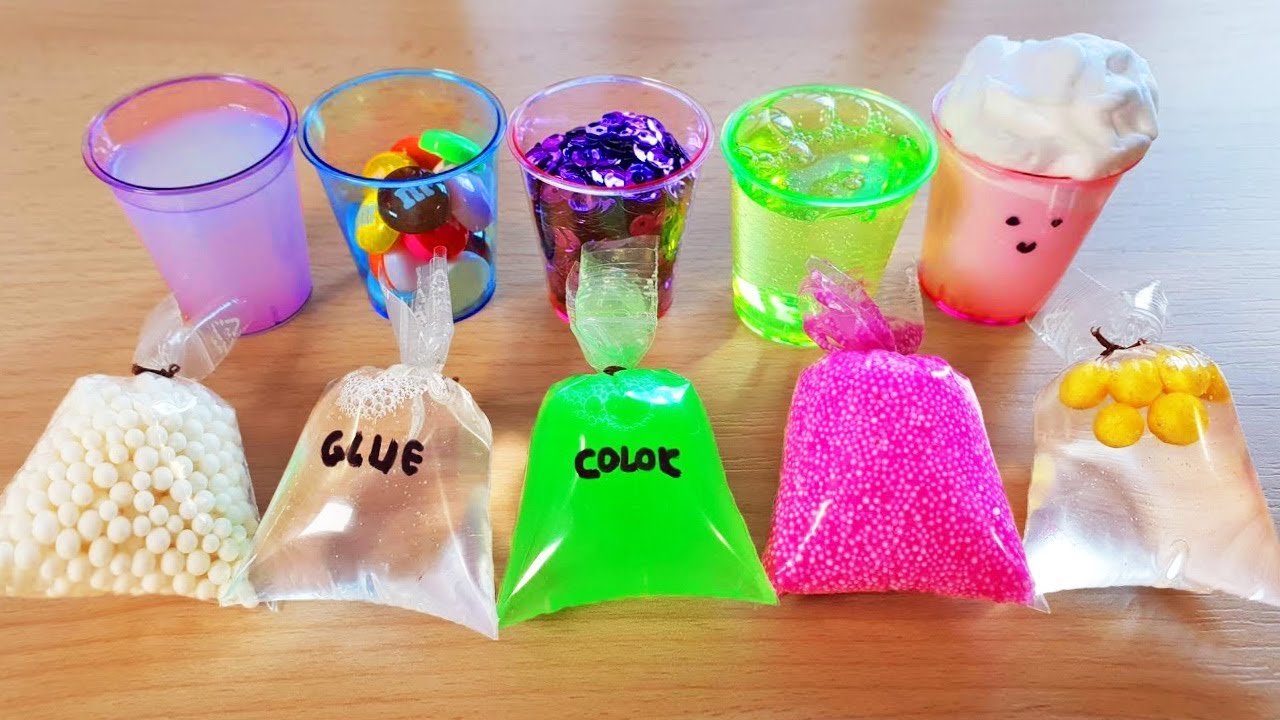 Slime cu Pungi si Pahare Mici - YouTube
