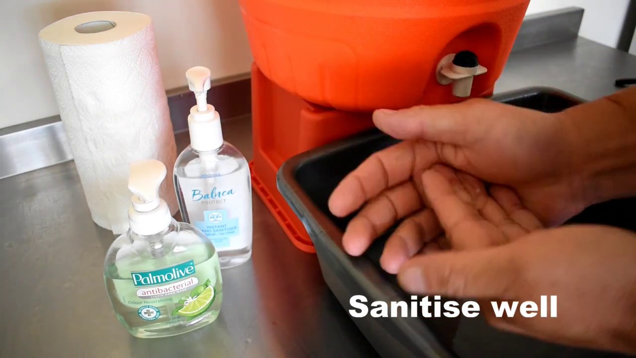 Basic Food Safety -temporary food stall hand washing station basics ...