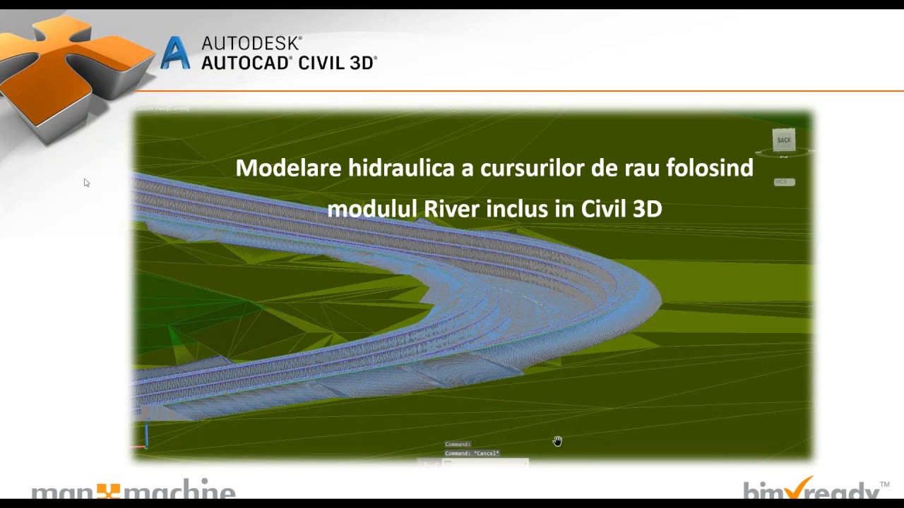 Modelare hidraulica a cursurilor de rau folosind modulul River inclus in Civil 3D - YouTube