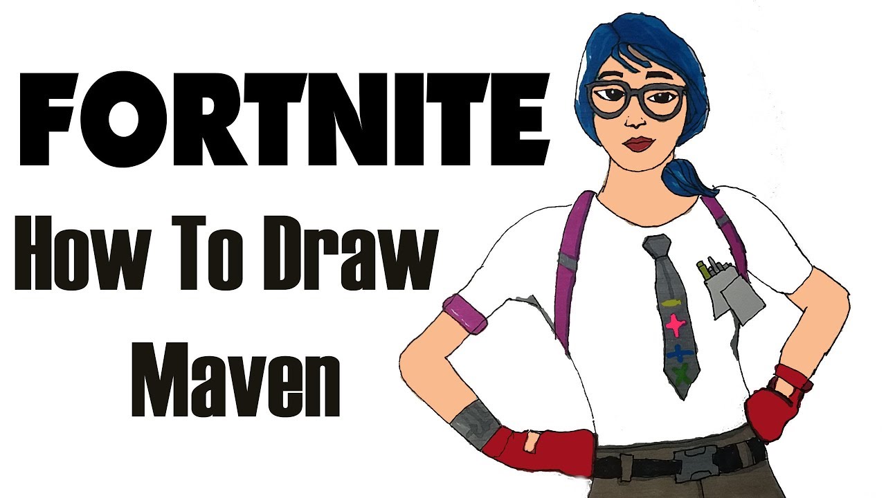 How To Draw Maven (FORTNITE) - YouTube