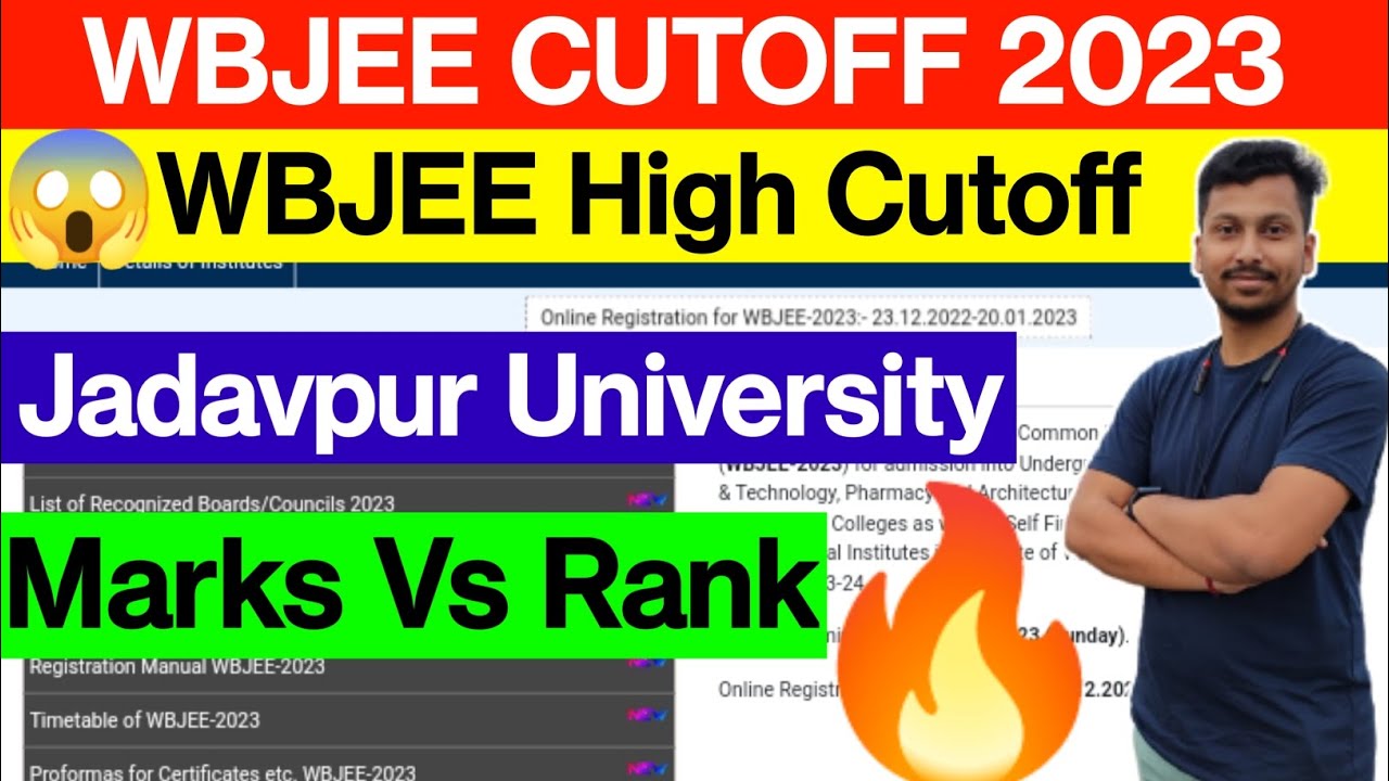 WBJEE Marks Vs Rank 2023 🔥| WBJEE CUTOFF 2023 😱| WBJEE 2023 CUTOFF ...