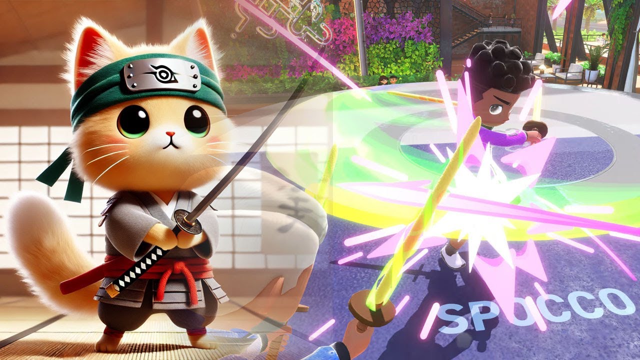 Nintendo Switch Sports: Meow's Epic Sword Battles! - YouTube