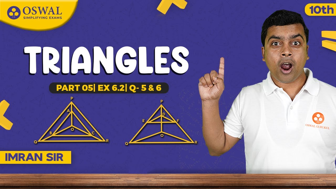 Triangles Ex 6.2 Q5, Q6 | CBSE Class 10 Maths Chapter 6 | NCERT ...