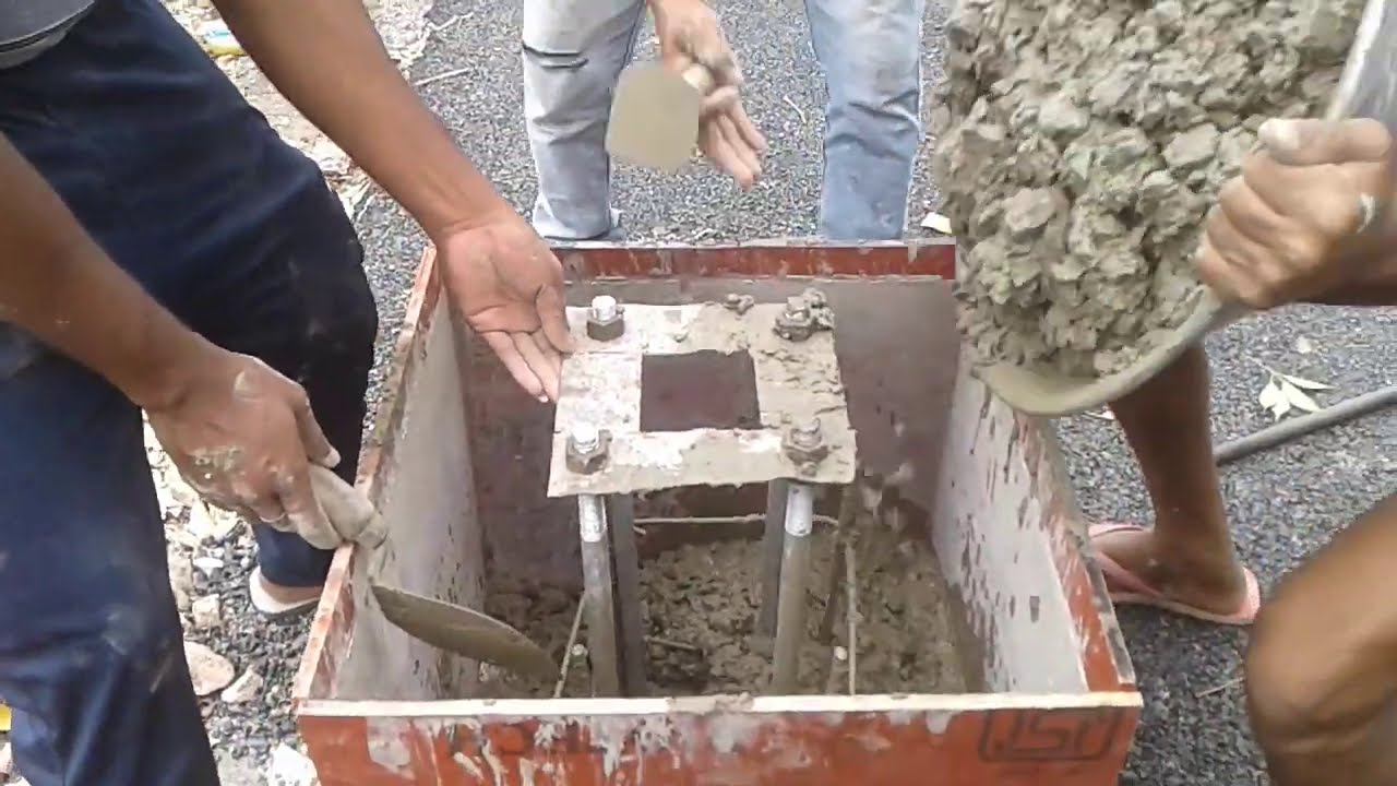 How To Make A Stick Light Pole Foundation for Civil engineering ...