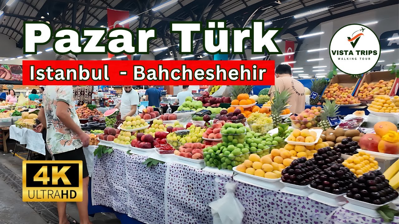 ISTANBUL TURKEY PAZAR TURK BAHCHESHIR 4K WALKING TOUR 2024 - YouTube