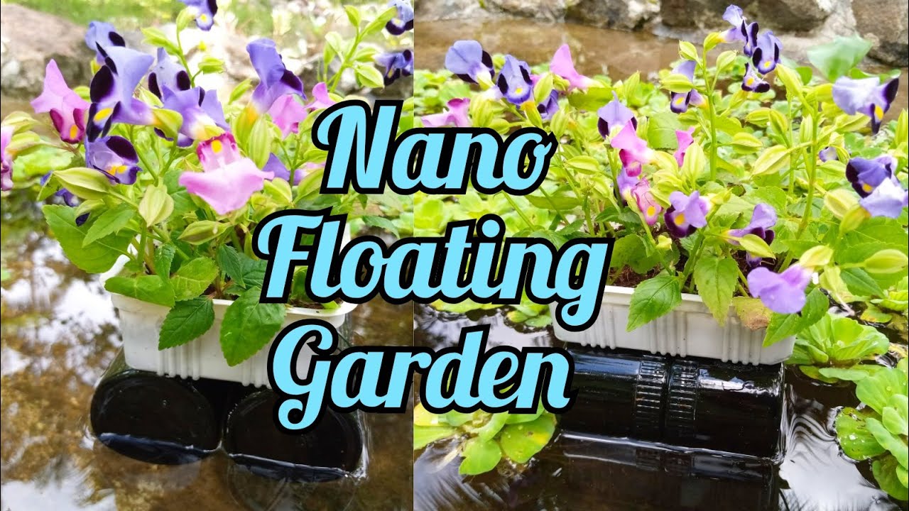 Floating Garden diy|mini floating flower garden - YouTube