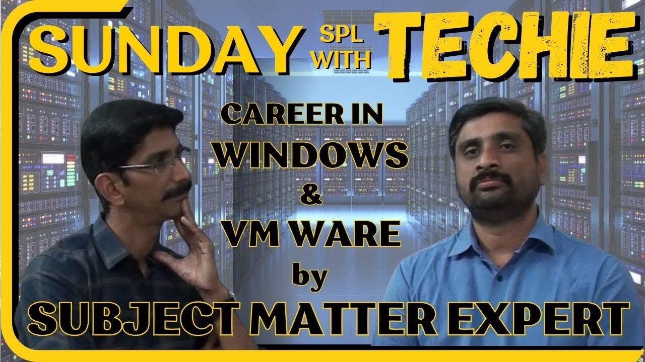 Sunday Spl with Techie - Career Opportunity in Networking and VM Ware - YouTube