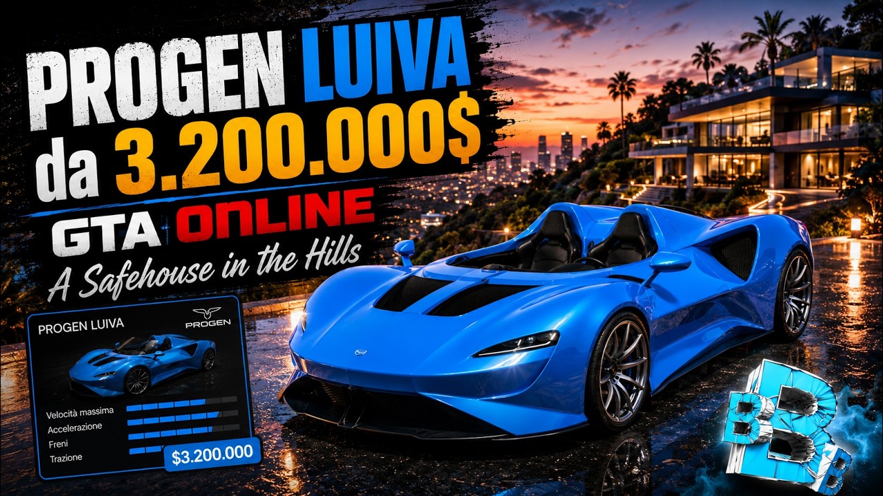 PROGEN LUIVA da 3.200.000$ - GTA Online A Safehouse in the Hills - YouTube