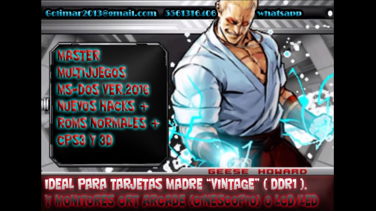 MASTER MULTIJUEGOS MS-DOS 2016 VERSION HACKS PLUS - YouTube