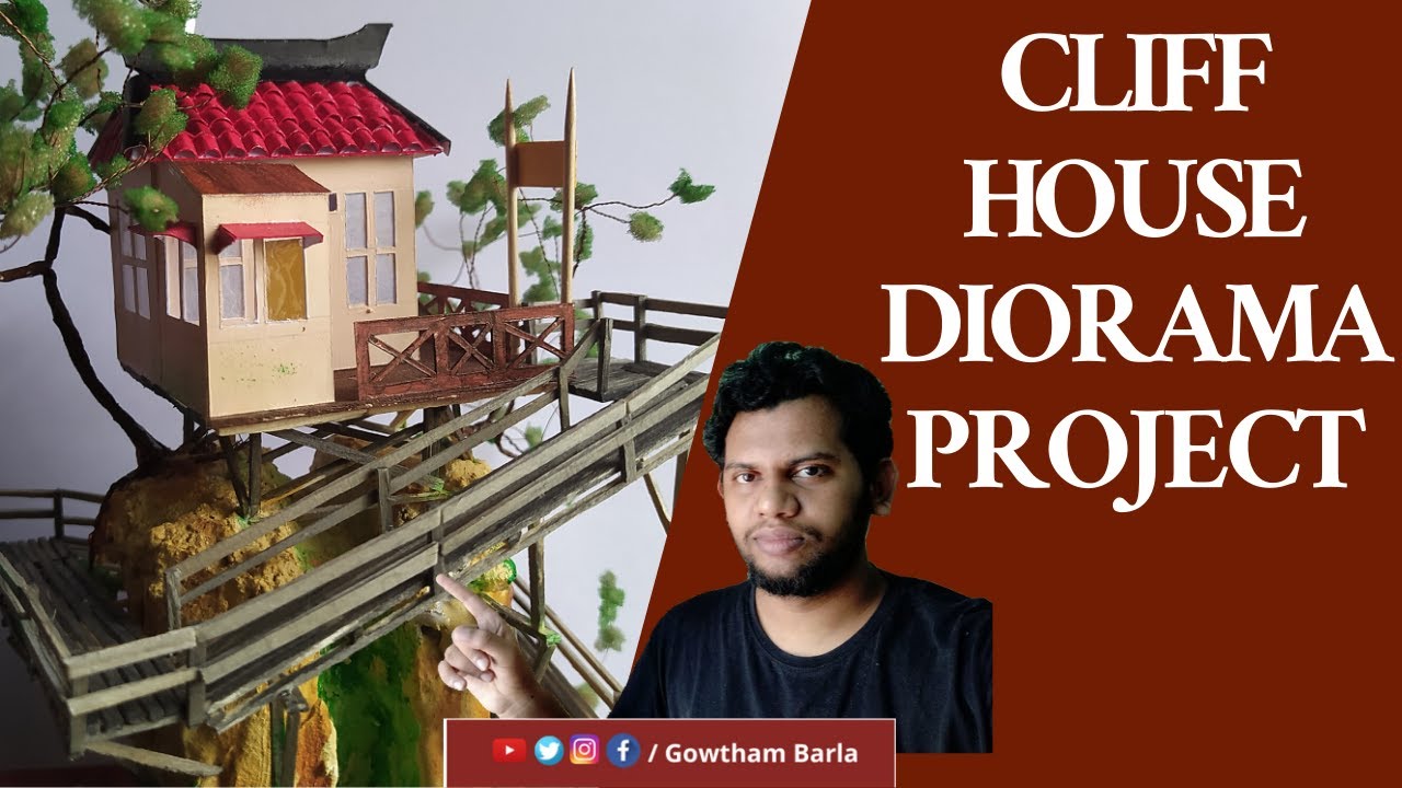Cliff House Diorama | Tutorial | Diorama project Vol. 2 - YouTube