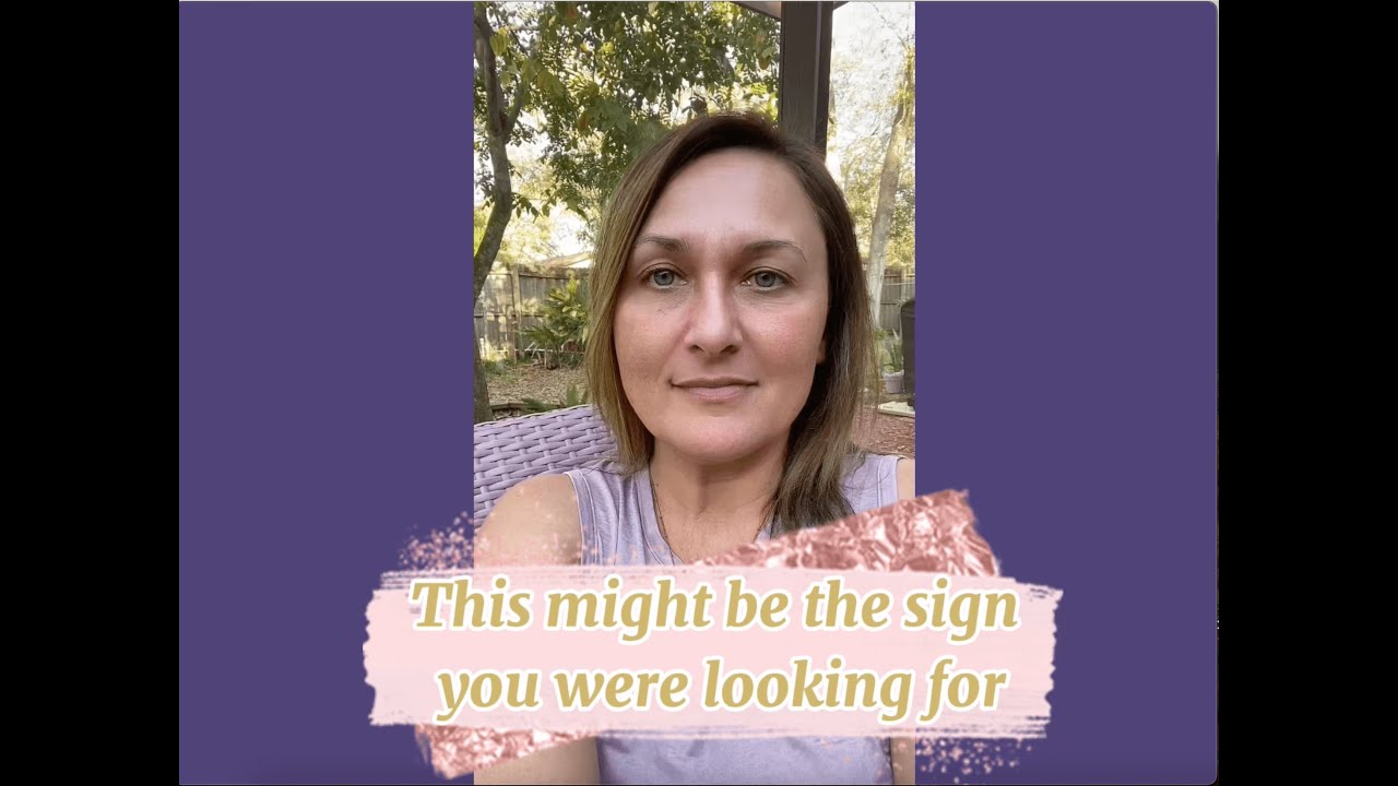 This might be the sign you were looking for! - YouTube