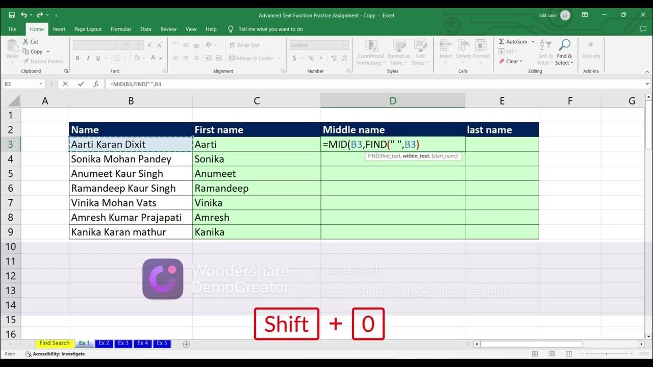 Text Function (Advance Excel) - YouTube