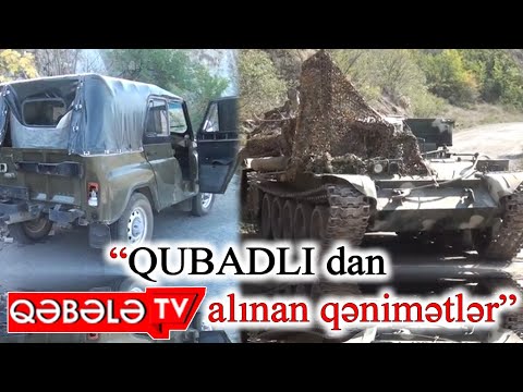 Erməni əsgərləri Qubadlıdada hərbi texnika və silah sursatlarını qoyub qaçıb.