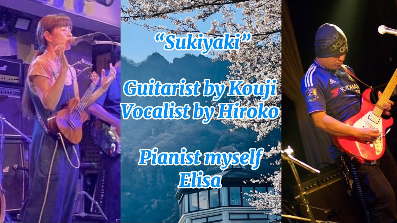 The best Japanese folk song “Sukiyaki” Vocals, Piano, Guitar & Japanese ...
