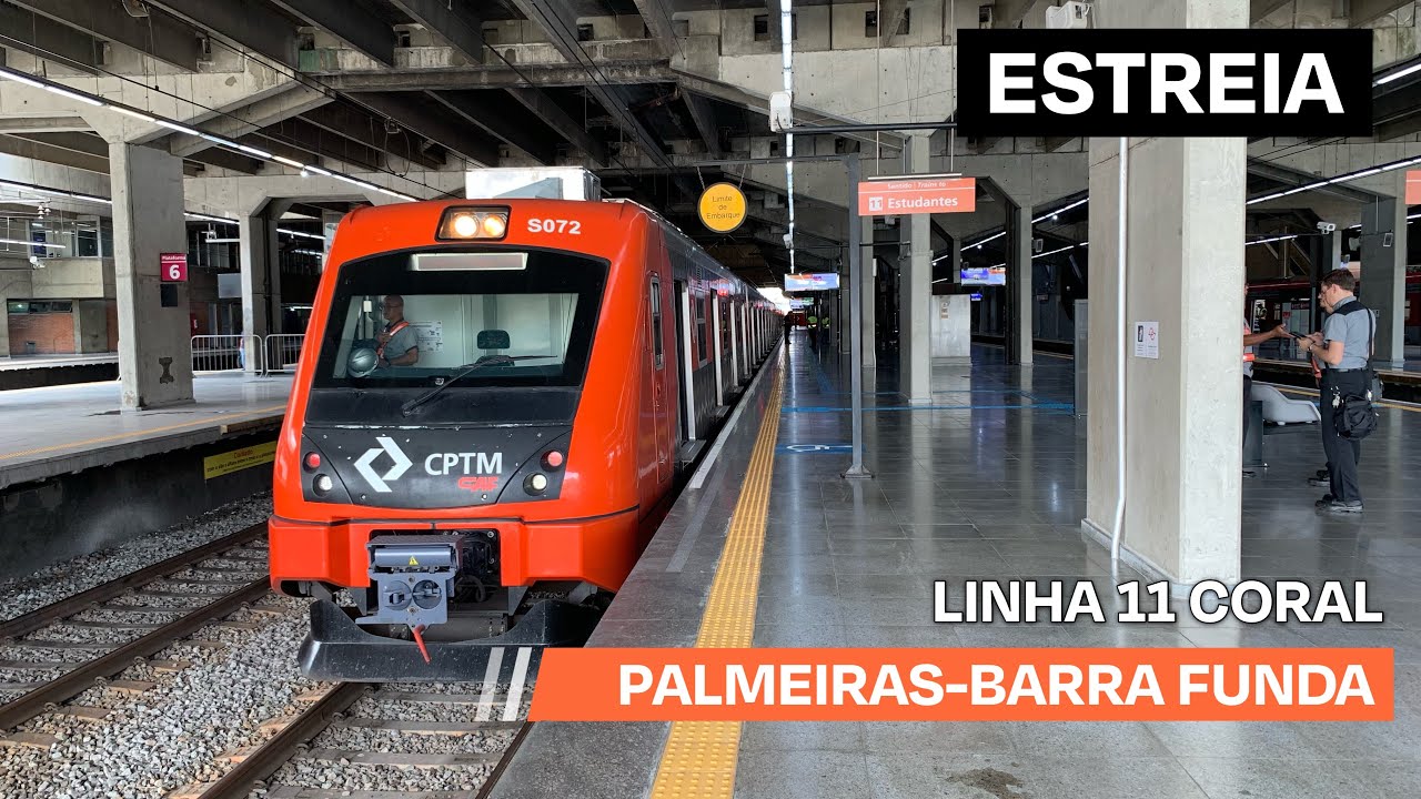 A Linha 11-Coral estreou na estação Barra Funda! - Confira a primeira ...