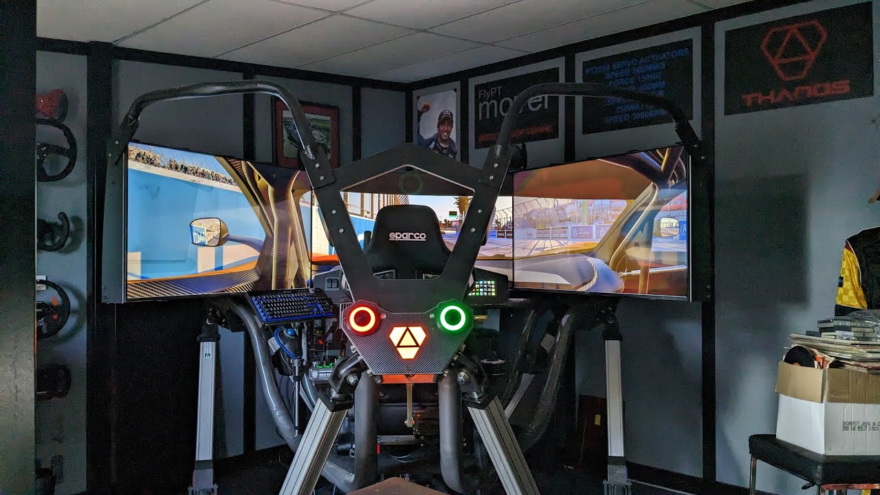 6DOF Led brake and accelaration test. Thanos controller motion. mclaren ...